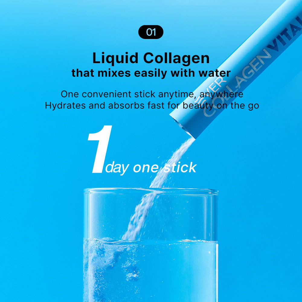 EVER COLLAGEN Vital Electrolytes Powder Drink Mix with 1,000mg Collage ...